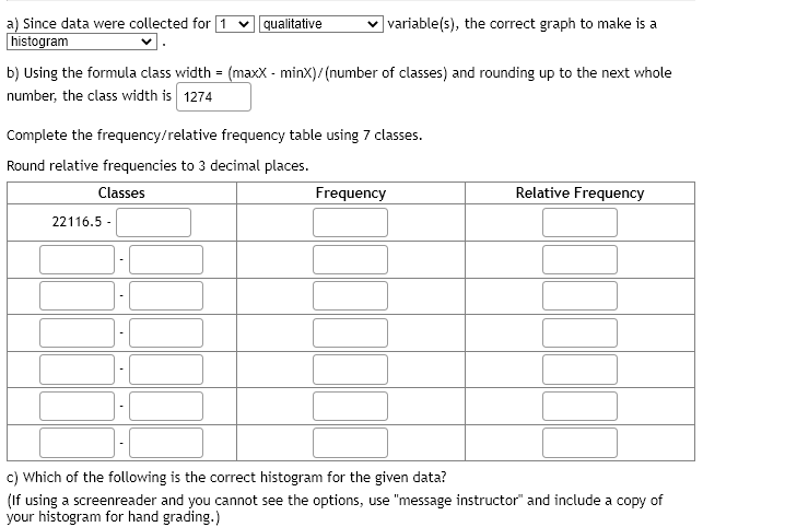 Solved a) Since data were collected for variable(s), the | Chegg.com