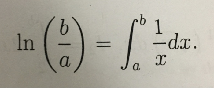 Solved Using the integral definition of lnx, prove that for | Chegg.com