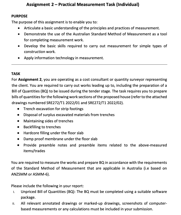 Assignment 2 - Practical Measurement Task | Chegg.com