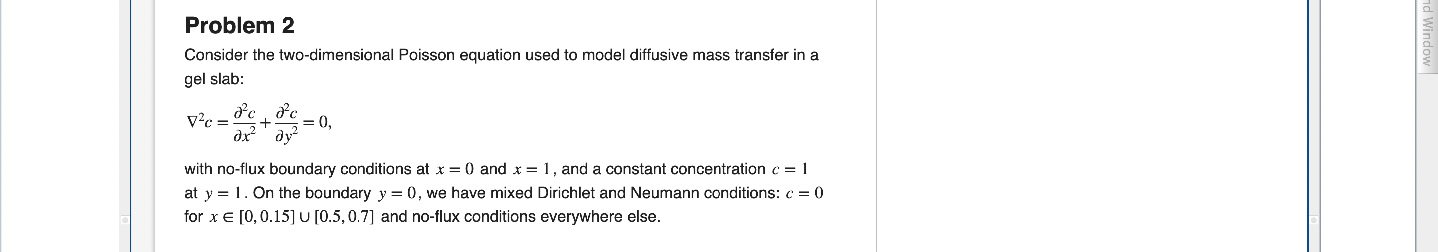 Solved Consider the two-dimensional Poisson equation used to | Chegg.com