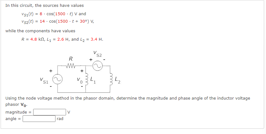 Solved In this circuit, the sources have values | Chegg.com