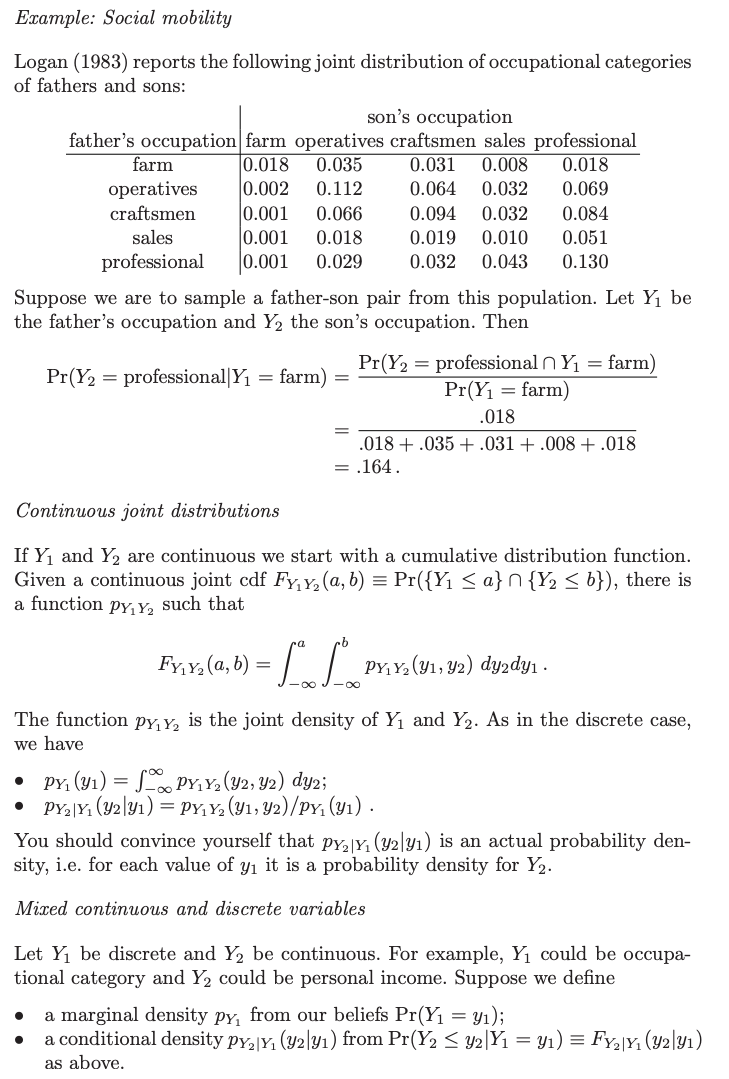 2.1 Marginal and conditional probability: The social | Chegg.com