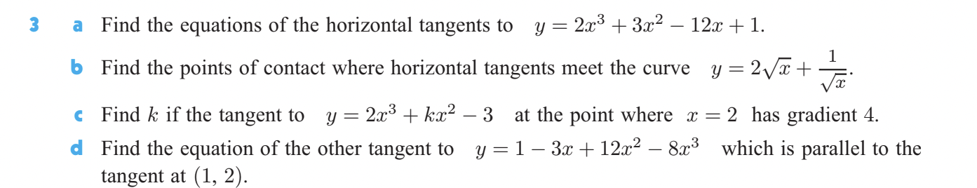 Solved 3 1 a Find the equations of the horizontal tangents | Chegg.com