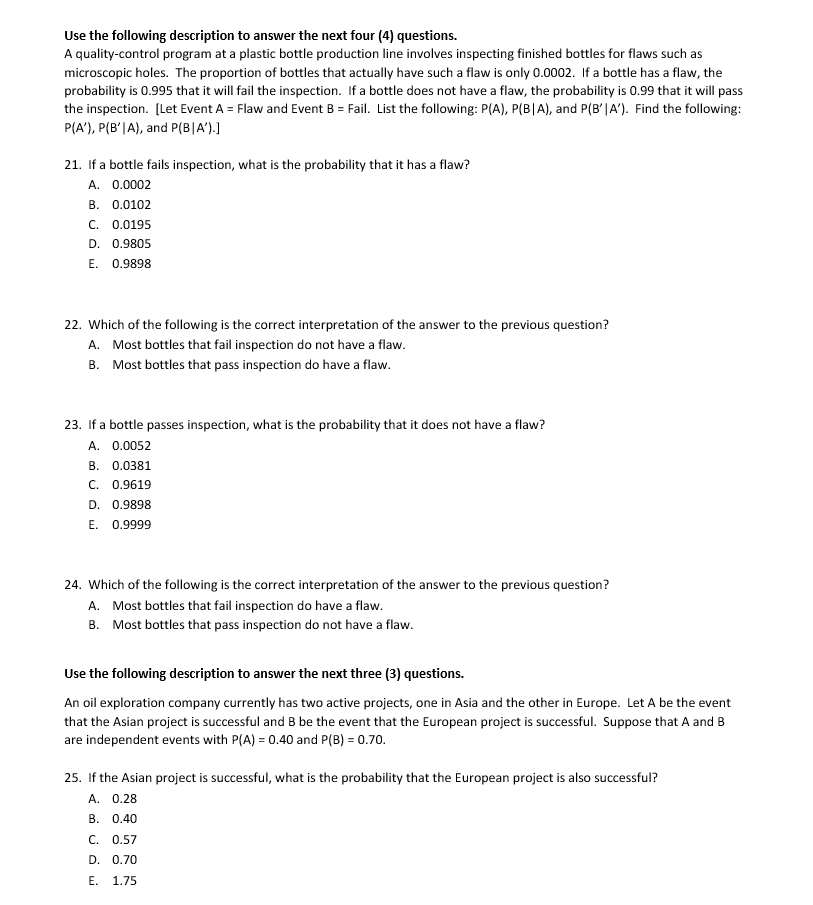 Solved This is a statistics multibale choices problems, | Chegg.com