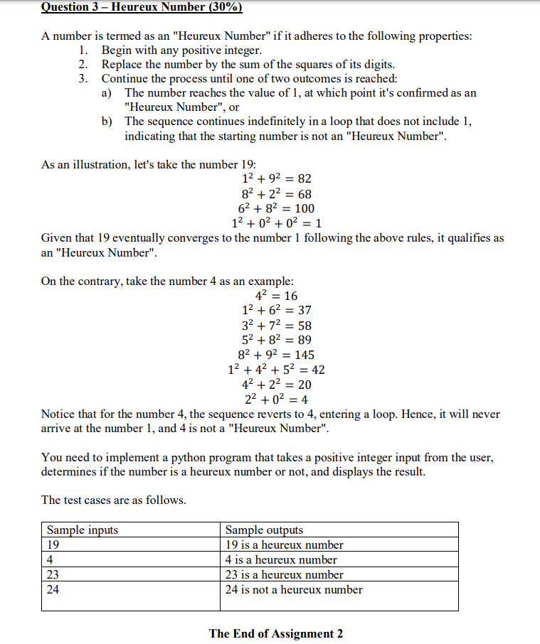Solved A number is termed as an "Heureux Number" if it | Chegg.com