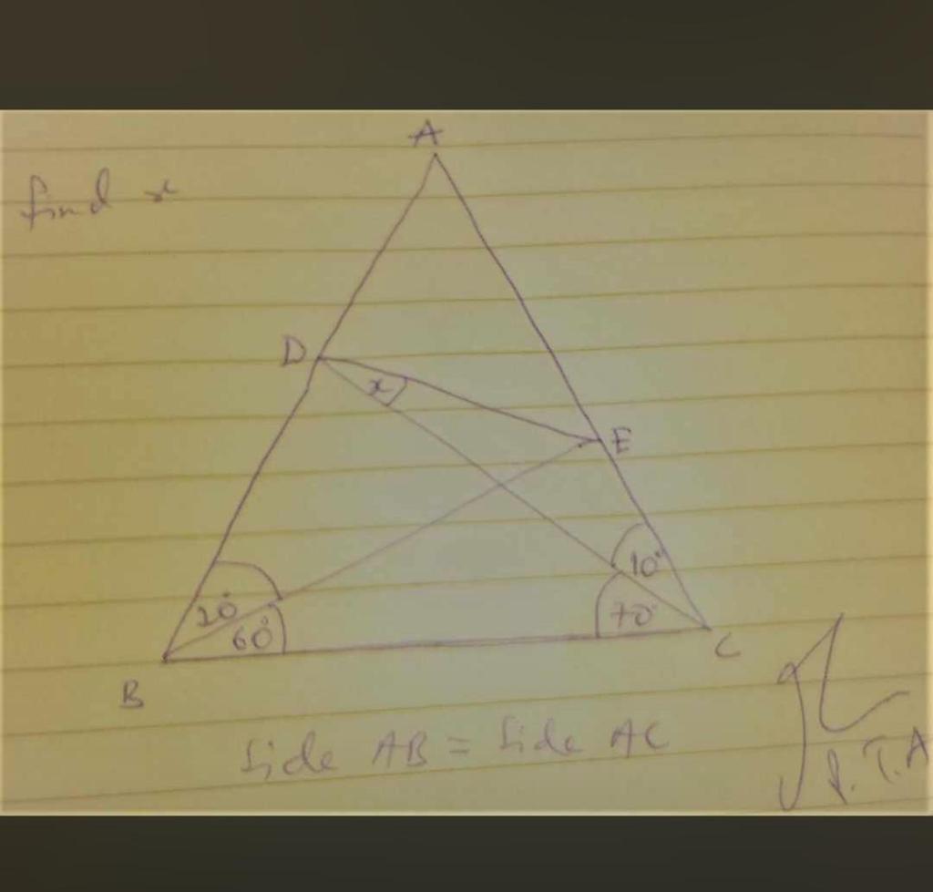 for fide AB= hide AC | Chegg.com