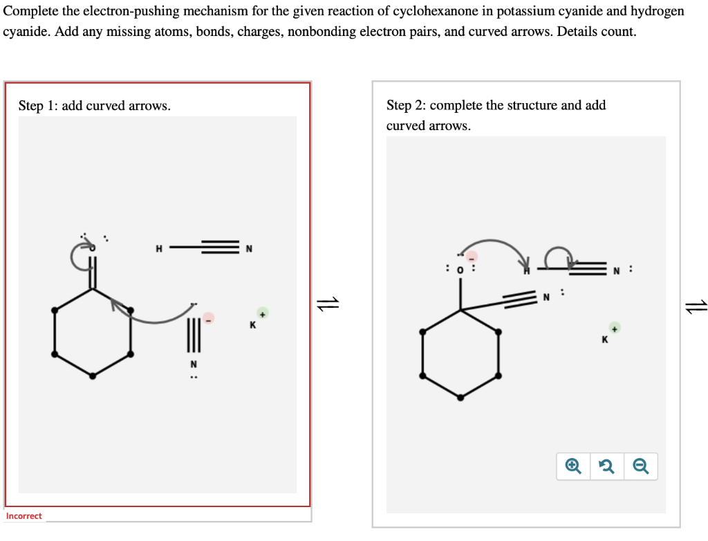 Solved Complete the electron-pushing mechanism for the given | Chegg.com