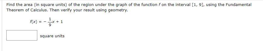 Solved Find the area (in square units) of the region under | Chegg.com