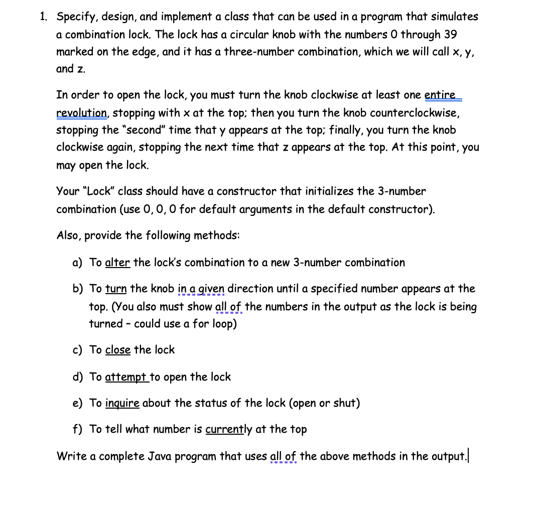 Solved 2. Specify, design, and implement a "Note" class | Chegg.com