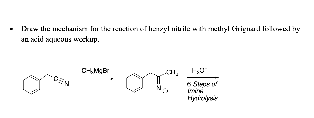 Solved Draw the mechanism for the reaction of benzyl | Chegg.com