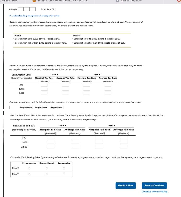 Solved 5. Understanding marginal and average tax rates | Chegg.com