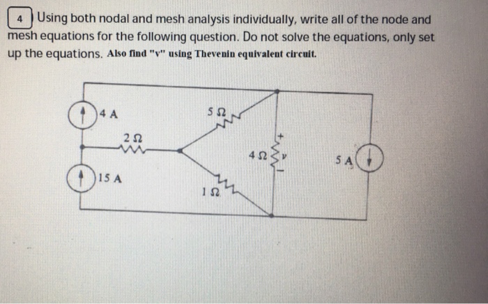 Solved Using both nodal and mesh analysis individually, | Chegg.com