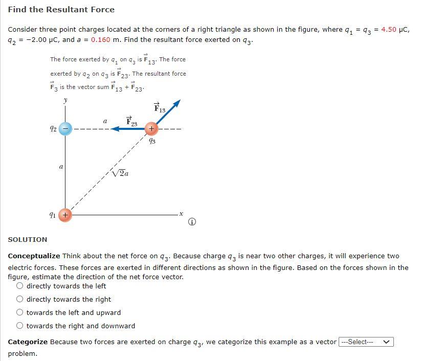 Consider three point charges located at the corners | Chegg.com