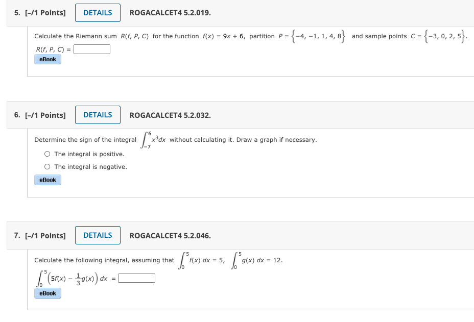 Solved 5. [-/1 Points] DETAILS ROGACALCET4 5.2.019. = {-4, | Chegg.com