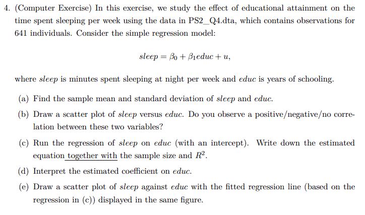 Solved FOR THIS QUESTION, GIVE ALL THE NECESSARY STATA | Chegg.com Solved FOR THIS QUESTION, GIVE ALL THE NECESSARY STATA | Chegg.com
