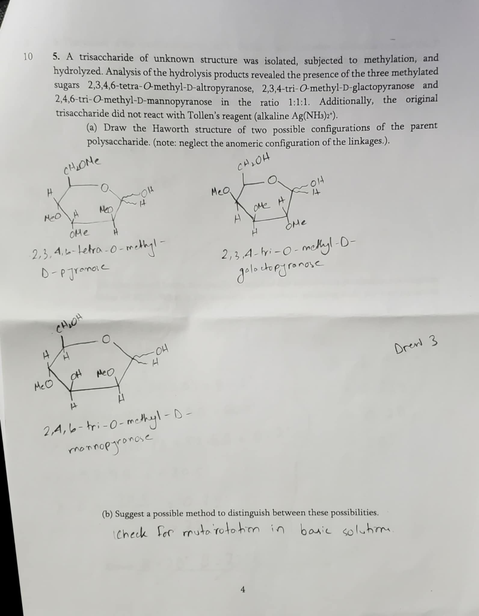 [Solved]: Please draw the structure out according to what th