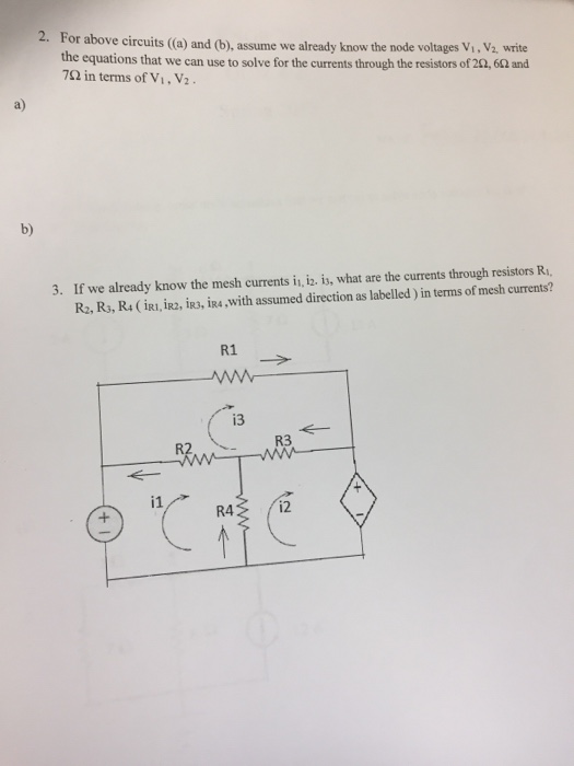 Solved For above circuits ((a) and (b), assume we already | Chegg.com