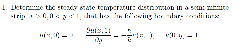 Solved 1. Determine the steady-state temperature | Chegg.com