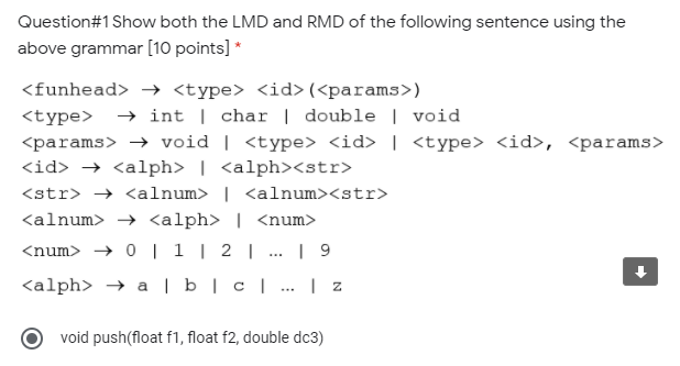 Solved Show both the LMD and RMD of the following | Chegg.com