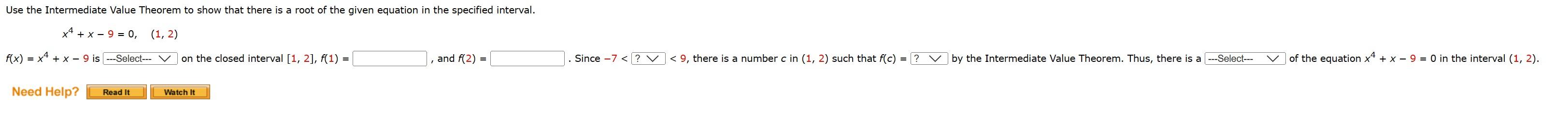 Solved Use the Intermediate Value Theorem to show that there | Chegg.com