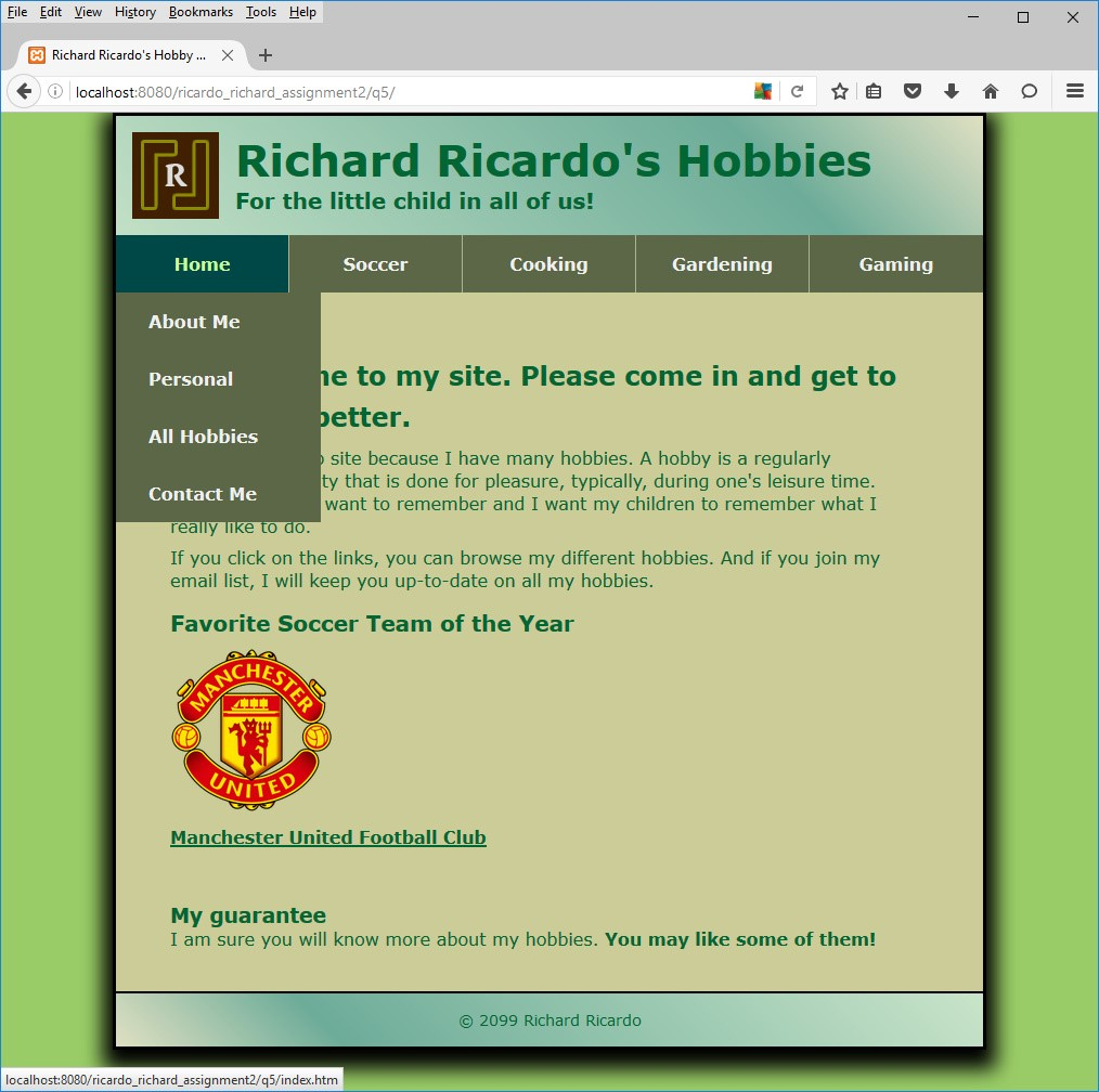 Solved HTML5 and CSS3, been having issues getting it to do | Chegg.com