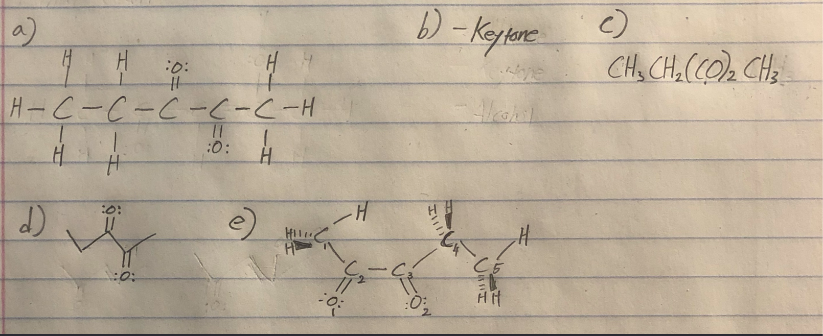 Q) Draw the isomers (line/VSEPR) for molecule shown | Chegg.com