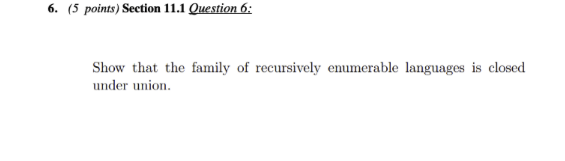 Solved 6. (5 points) Section 11.1 Question 6: Show that the | Chegg.com