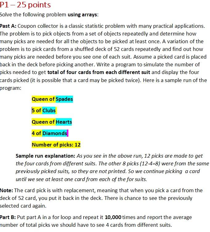 Solved P1-25 points Solve the following problem using | Chegg.com