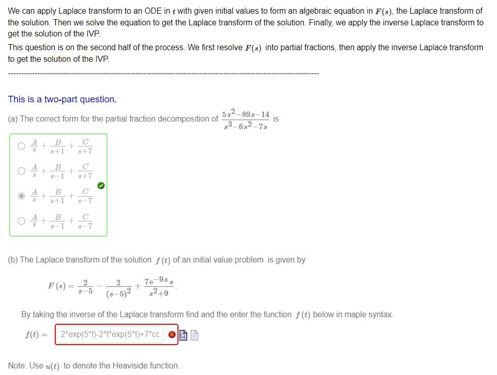 Solved I require the worked solution for just question part | Chegg.com