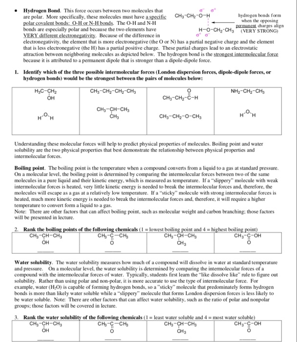 Solved INTERMOLECULAR FORCES EXTRA CREDIT (4 POINTS- UNIT 01 | Chegg.com