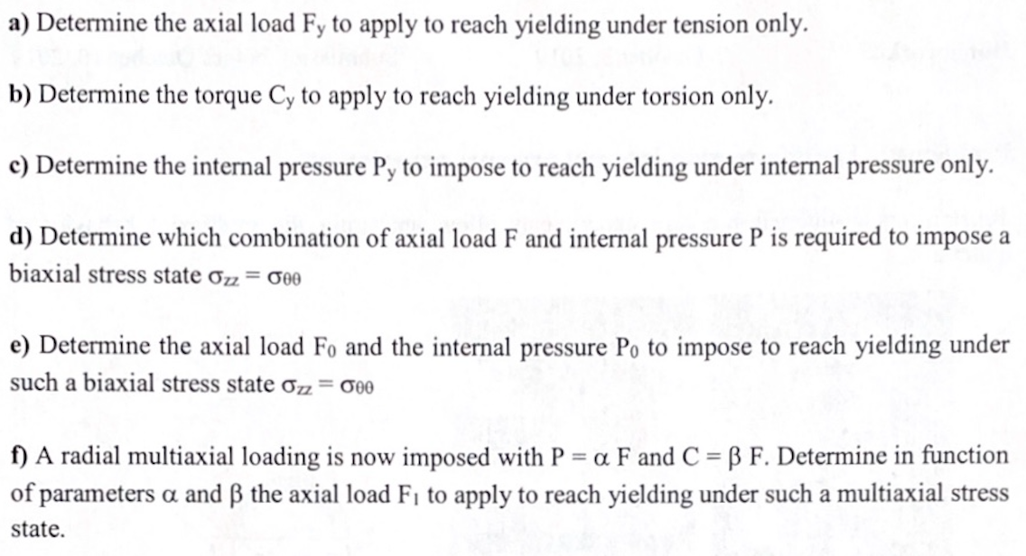 Problem#1 Tension-torsion-internal pressure | Chegg.com