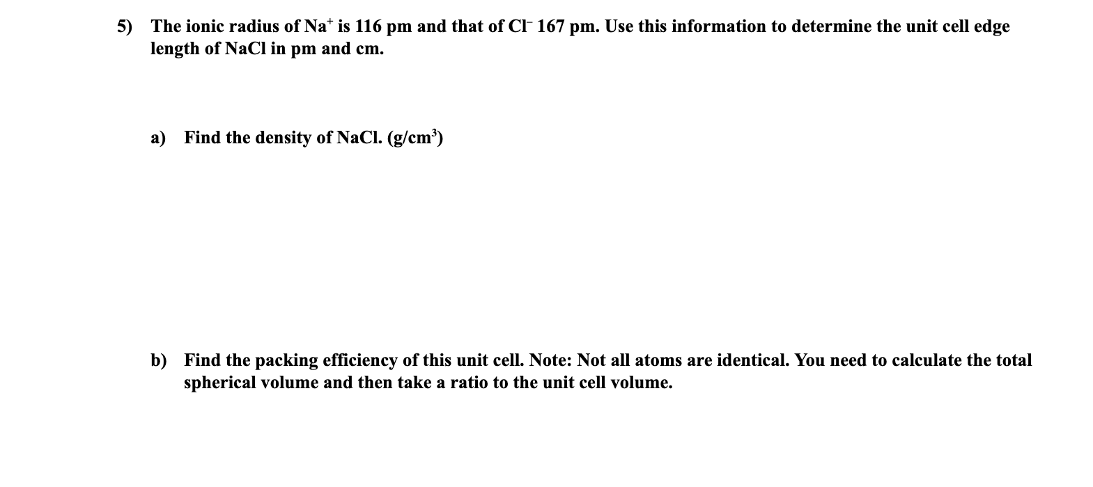 Solved In ionic solids, the cations and anions arrange | Chegg.com
