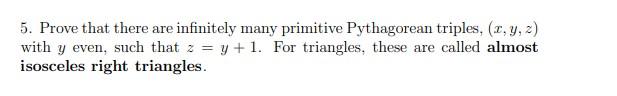 Solved 5. Prove that there are infinitely many primitive | Chegg.com