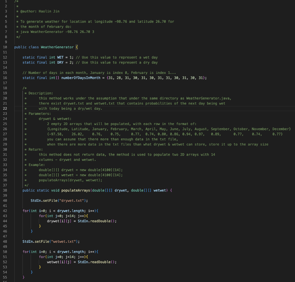 Solved A weather generator produces a "synthetic" time | Chegg.com