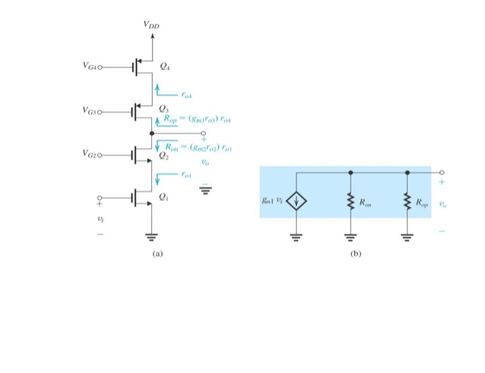 Solved Design a CMOS cascode amplifier shown in figure below | Chegg.com