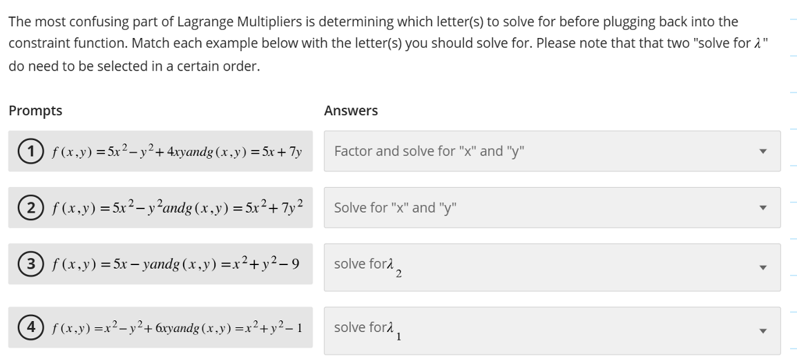 Solved The most confusing part of ﻿Lagrange Multipliers is | Chegg.com