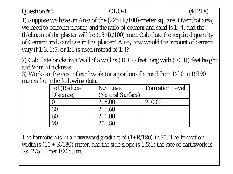 Solved Question #3 CL0-1 (4+2+8) 1) Suppose we have an Area | Chegg.com