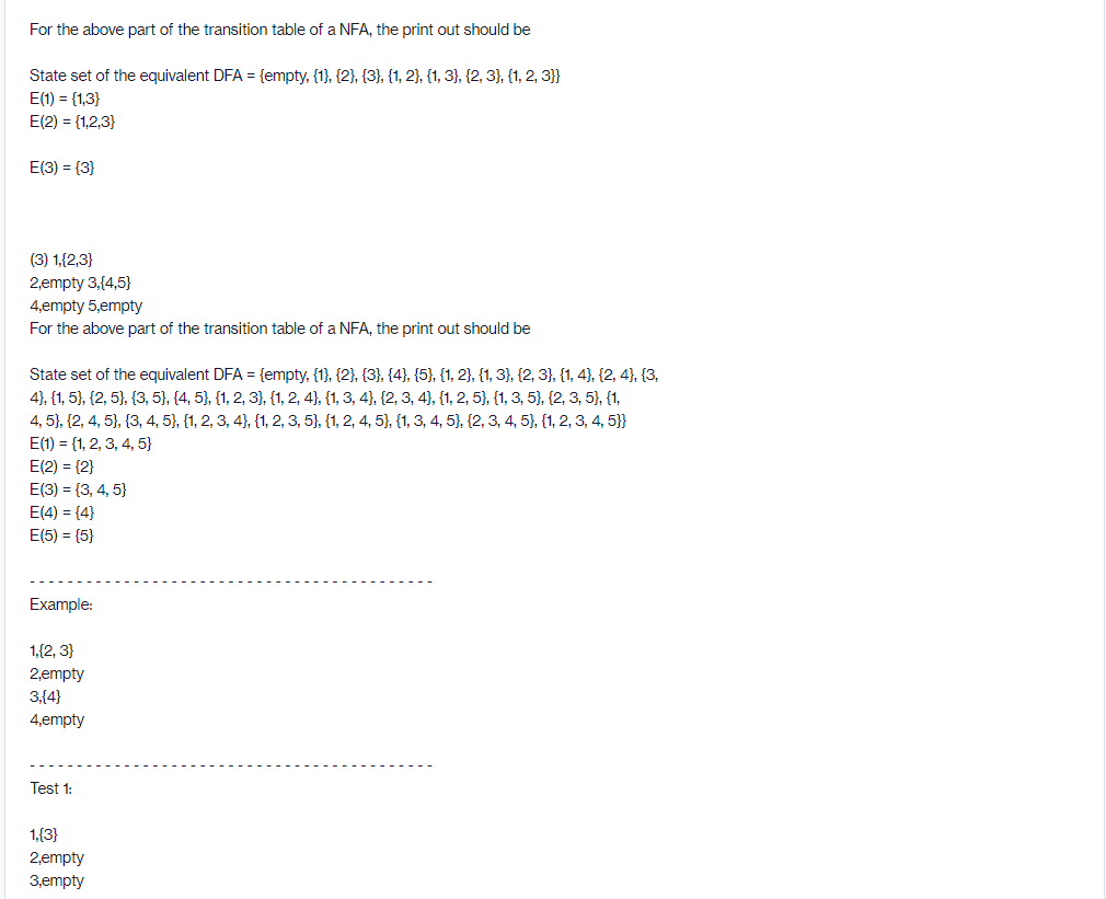Theory of Computation For DFA and NFA Assignment : | Chegg.com
