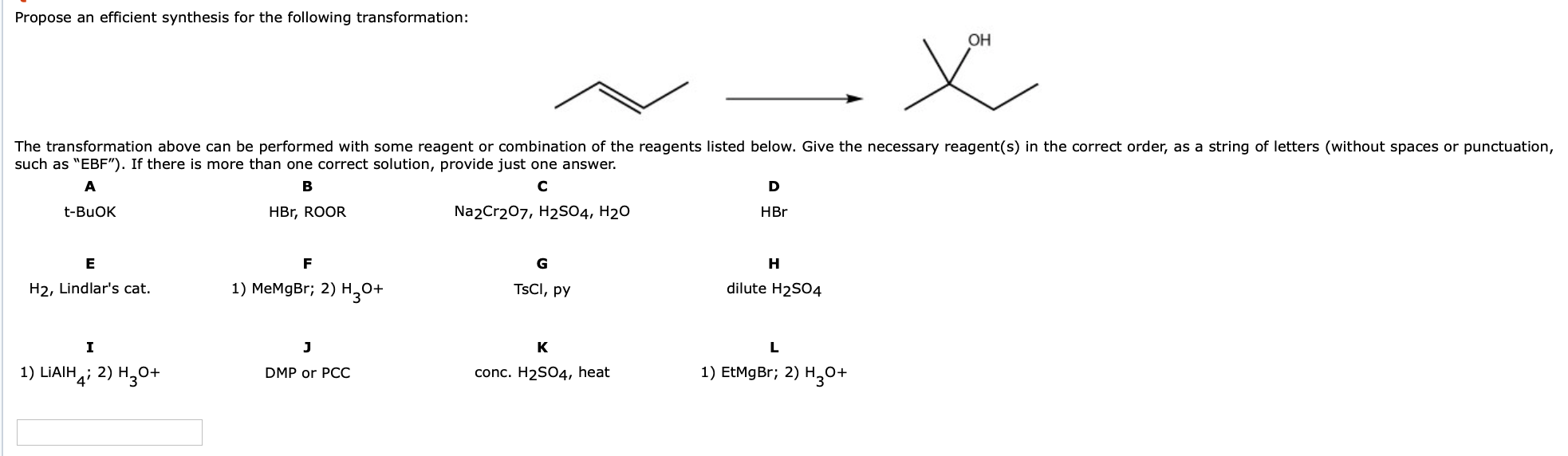 Solved Propose an efficient synthesis for the following | Chegg.com