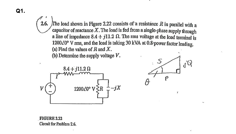 Solved 2.6. The load shown in Figure 2.22 consists of a | Chegg.com