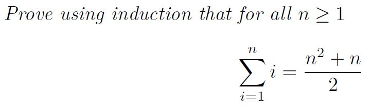 Solved Prove using induction that for all n > 1 i= 1 | Chegg.com