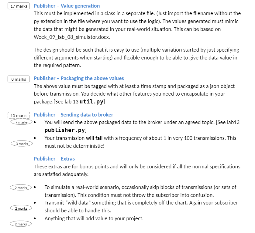 Solved MQTT) PYthon Publisher and Subscriber I created new | Chegg.com