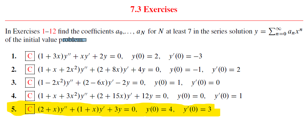 Solved In Exercises 1-12 find the coefficients \\( a_{0}, | Chegg.com