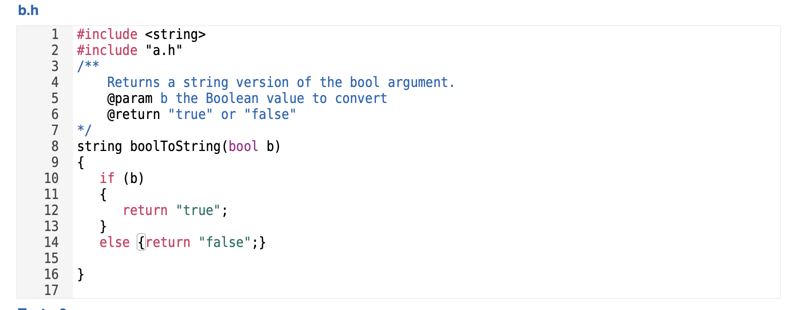 Solved The two header files a⋅h and b.h both have a | Chegg.com
