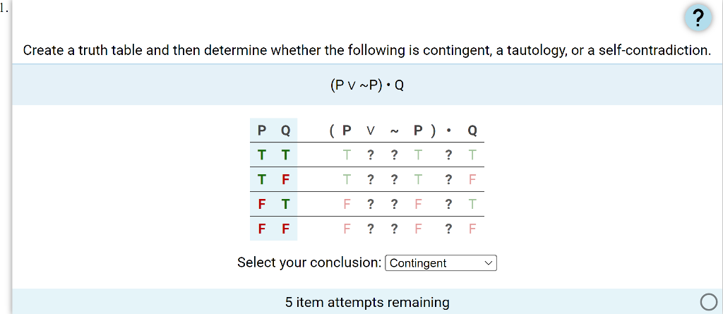 Create a truth table and then determine whether the | Chegg.com