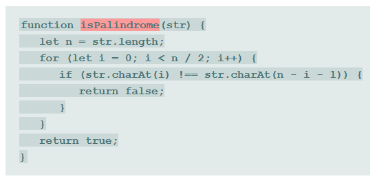 Solved 7. Rewrite the isPalindrome function so that it | Chegg.com