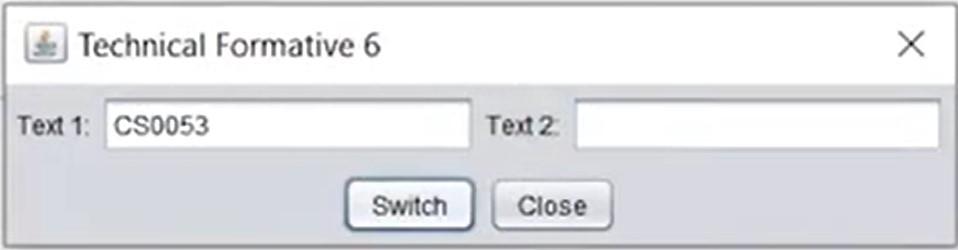 Solved Create A Java Swing Application That Has The 