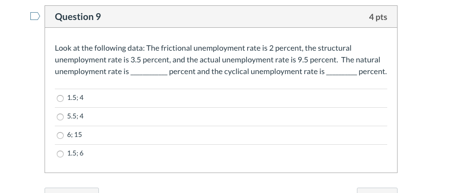 Solved D Question 9 4 pts Look at the following data: The | Chegg.com