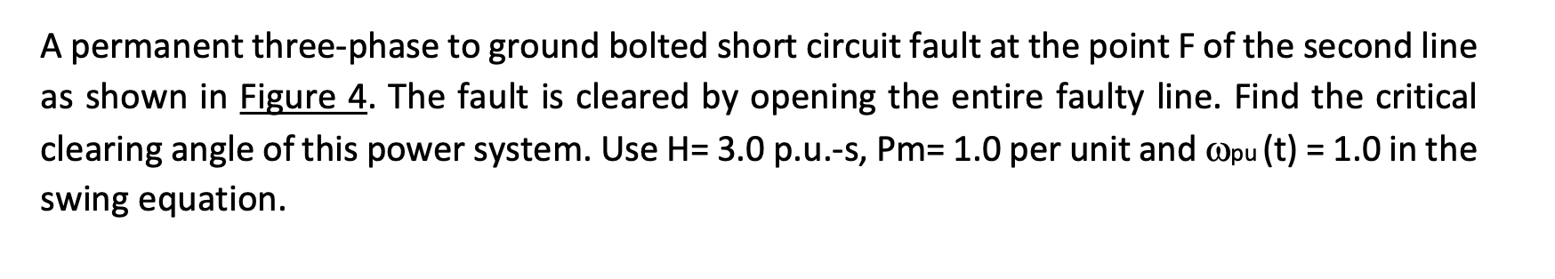 Solved A permanent three-phase to ground bolted short | Chegg.com