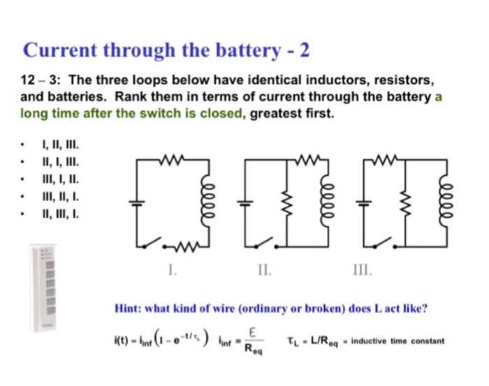 Solved The three loops below have identical inductors, | Chegg.com